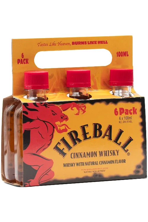 Fireball 100ml 6 Pack Carrier | Cordial