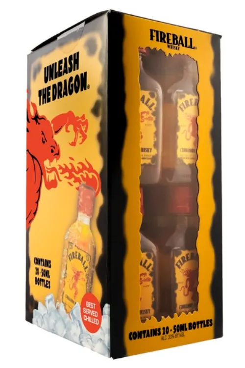 Fireball 20 Pack Window Box 1 L – Middletown Fine Wine & Spirits
