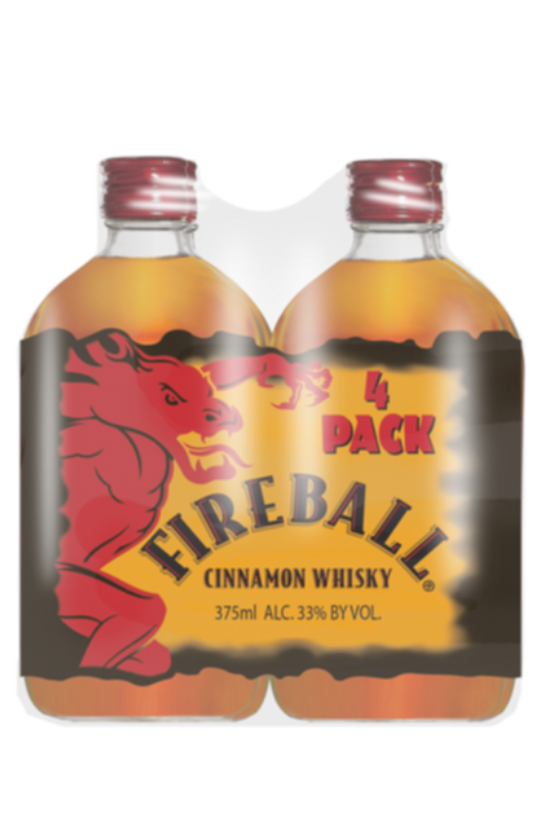 Fireball Cinnamon Whisky 4 Pack 50ml | Whiskey | OHLQ