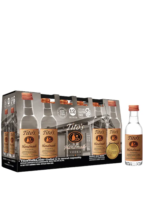 Tito's Handmade Vodka 50ml 12 Pack | Vodka
